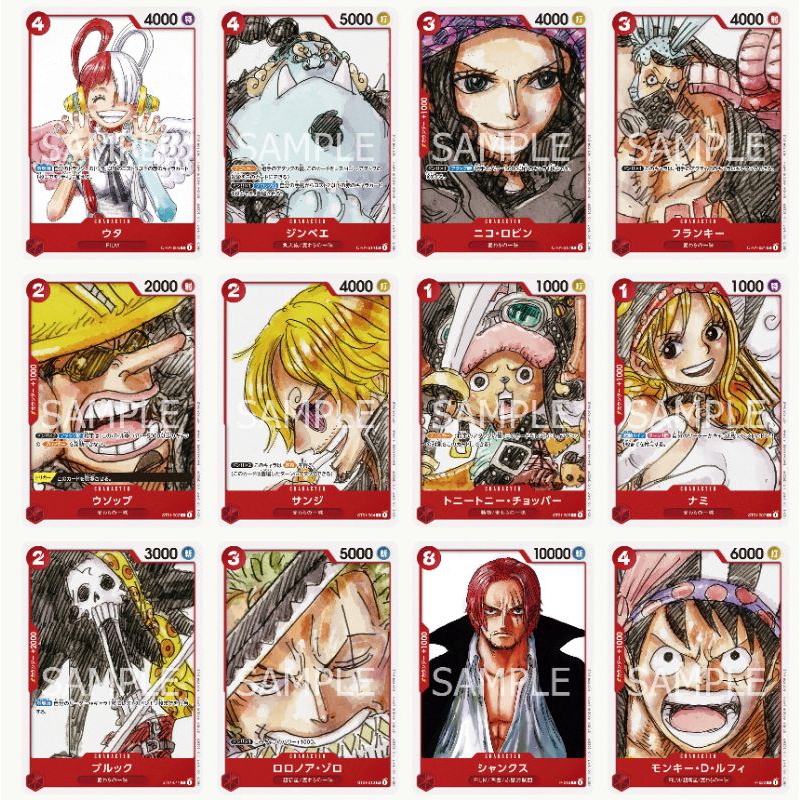 (Pre Order) One Piece Red Film Promo binder 12 cards | Shopee Malaysia
