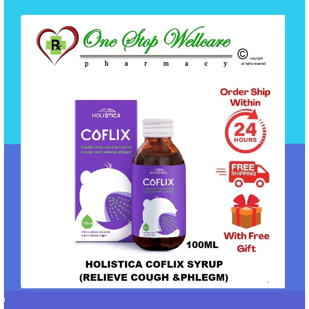(EXTRA 2 GIFTS) HOLISTICA COFLIX SYRUP FOC GIFT (RELIEVE COUGH & REDUCE ...