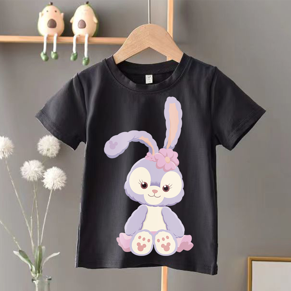 GIRL TSHIRT KIDS stellalou rabbit 卡通星黛露芭蕾兔子小孩t恤 cotton kid cloth ...