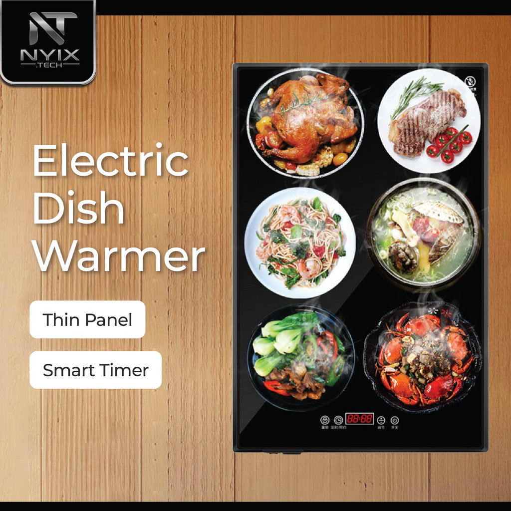 Electric Food Warming Dish Heating Table Dining Hot Warmer Heat Panas ...