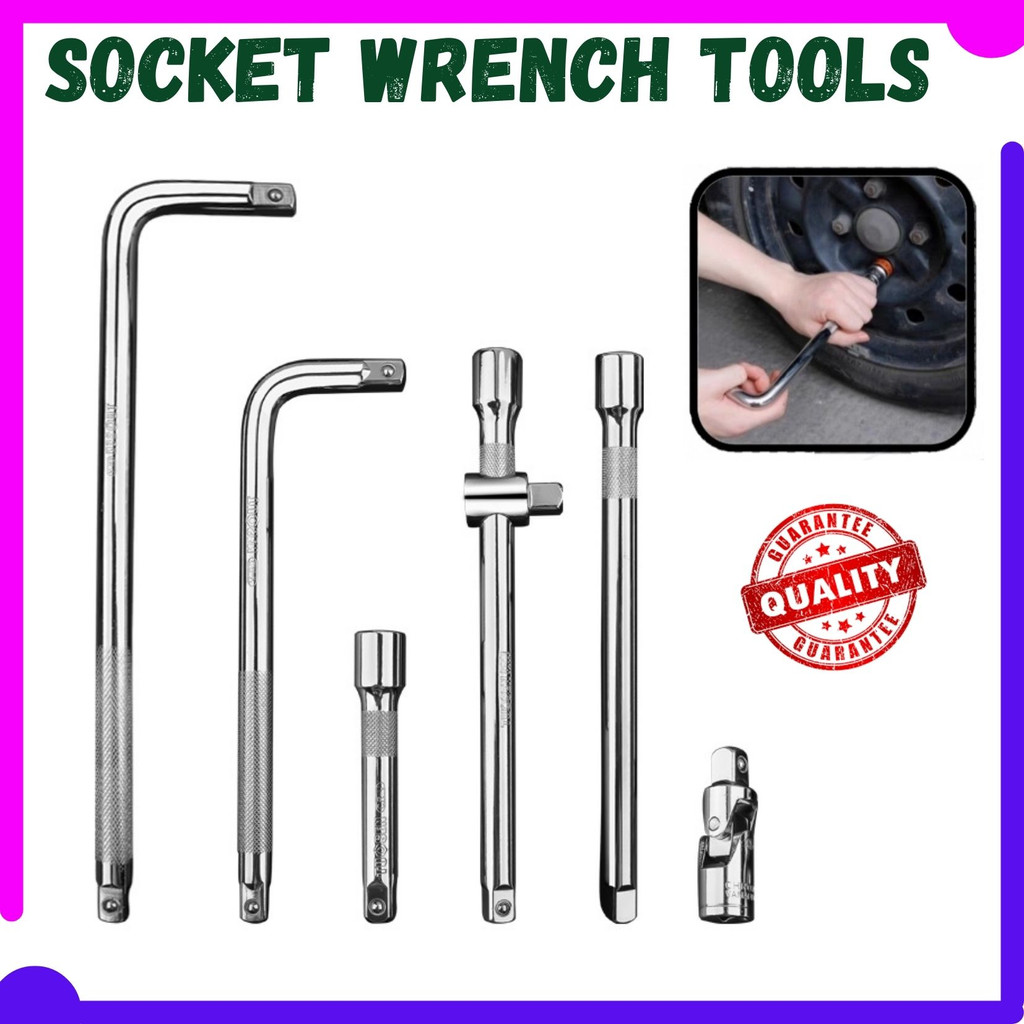 CR-V 1/2 Square Drive Extension Bar L Spanner Wrench Bolt Impact Hand ...