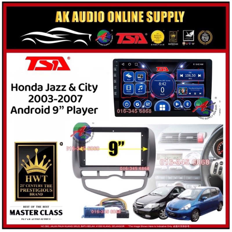 [ MTK 2+32GB ] TSA Honda Jazz & City 2003 - 2007 ( Auto Air-cond ...