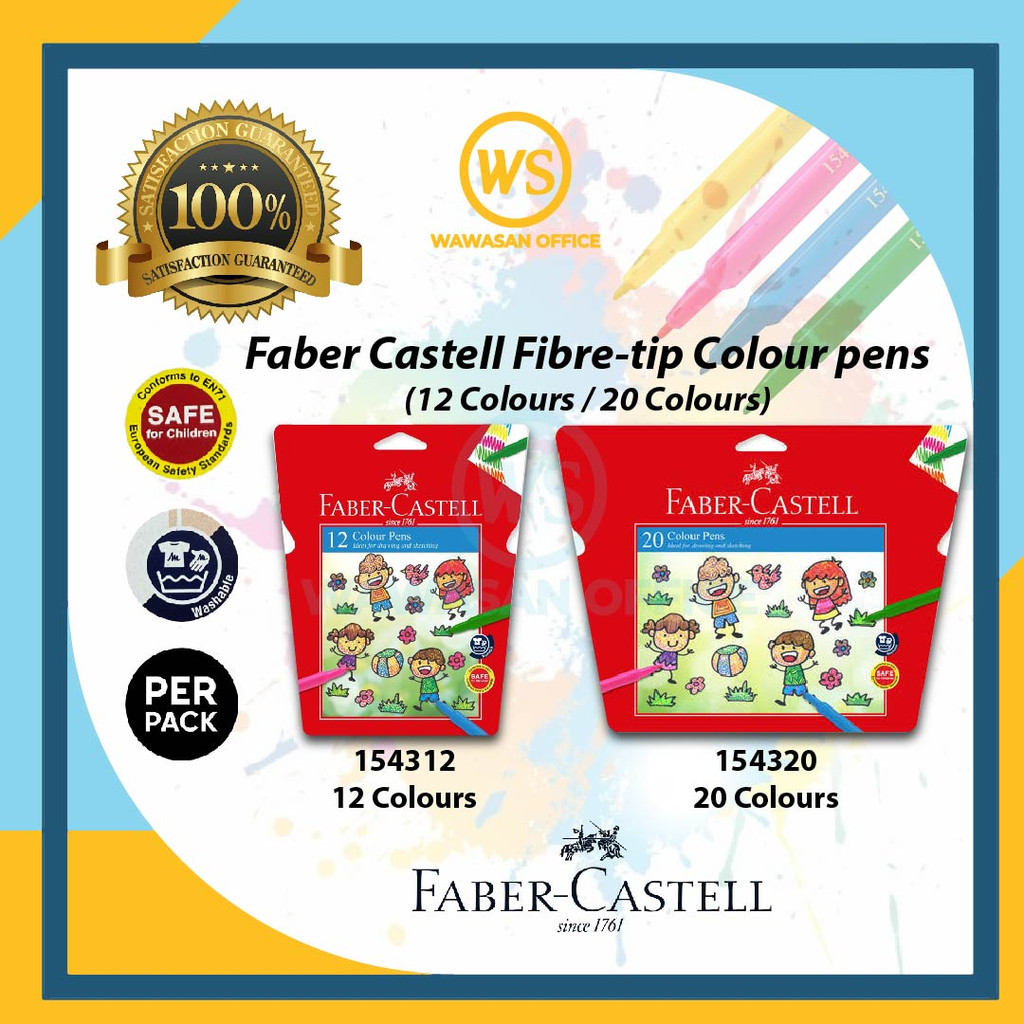 Faber Castell Colour Pen / Magic Colour Pen / Magic Pen / Color Pen (12 ...