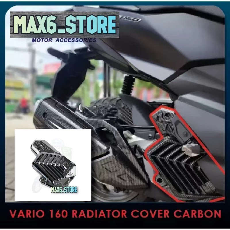 HONDA ADV160 VARIO160 PCX160 RADIATOR COVER CARBON VARIO ADV 160 ...