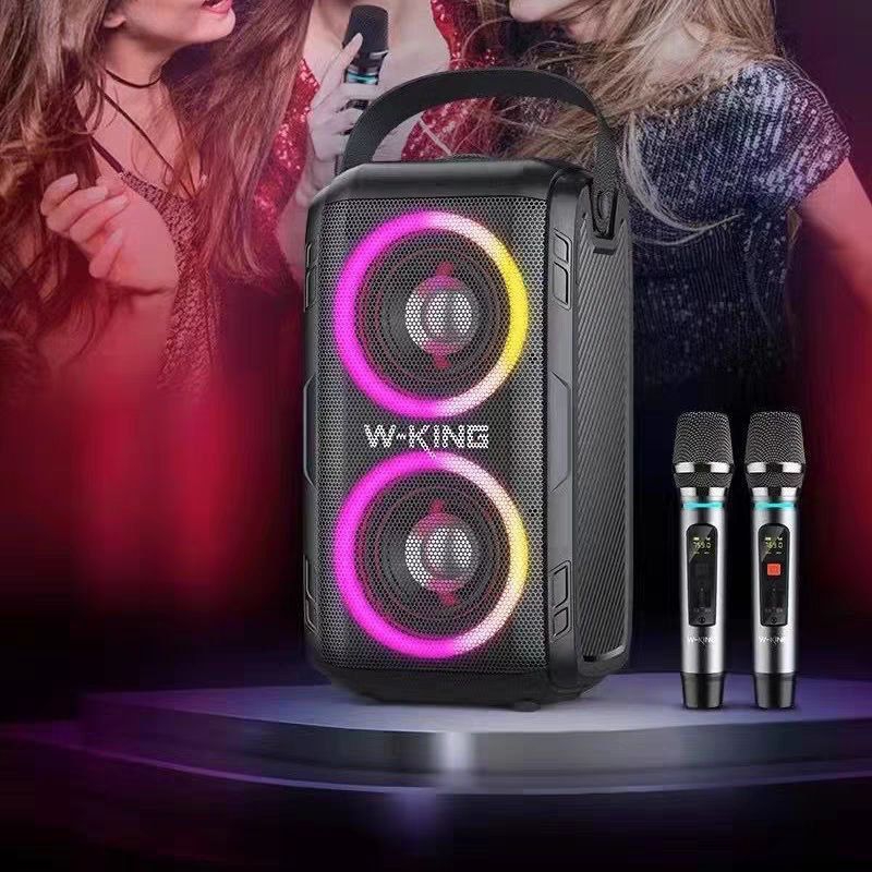 W-King Party Box Series T9 Ⅱ Wireless Speaker with 2 Microphone | Shopee Malaysia