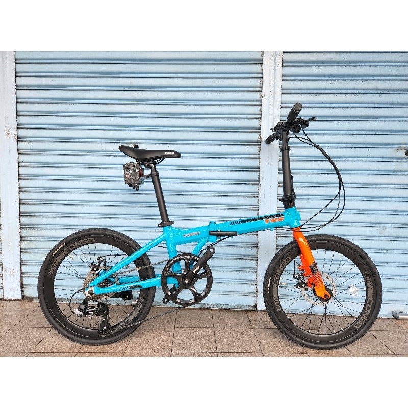 NEW 2023 TRS CONGO 20" Folding Bike Aluminium Shimano 8SP Basikal Lipat ...