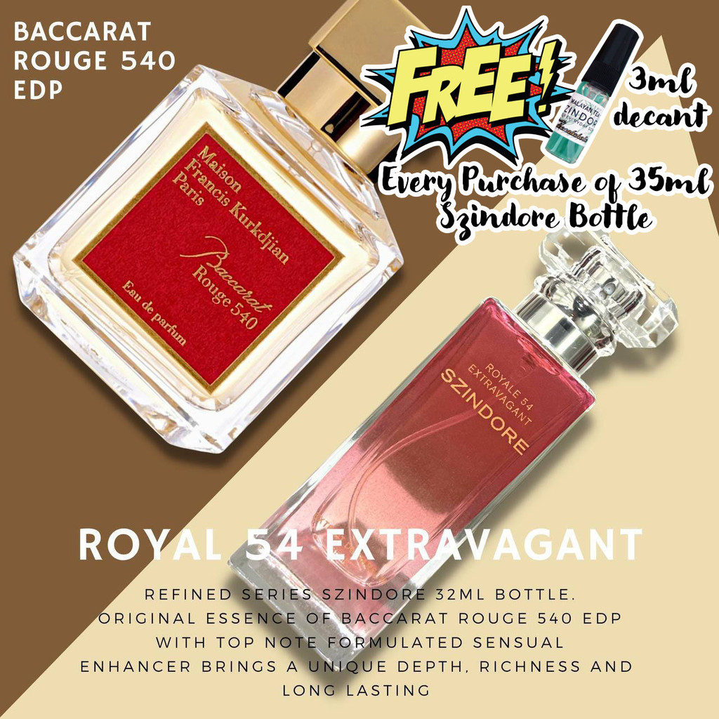 Original Szindore ROYAL EXTRAVAGANT (BACCCARAT ROUGE 450 EDP) | Shopee Malaysia