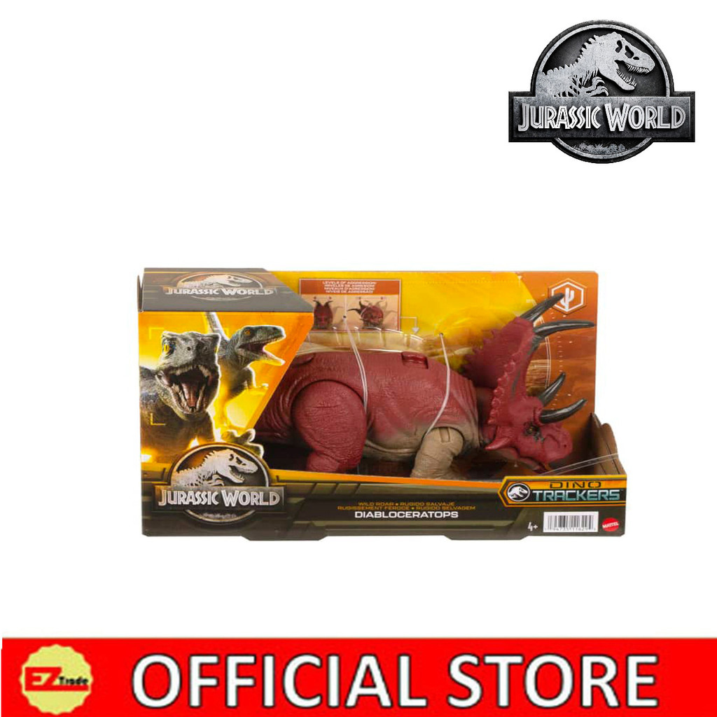 Jurassic World Wild Roar Diabloceratops Dinosaur Toy Figure With Sound ...