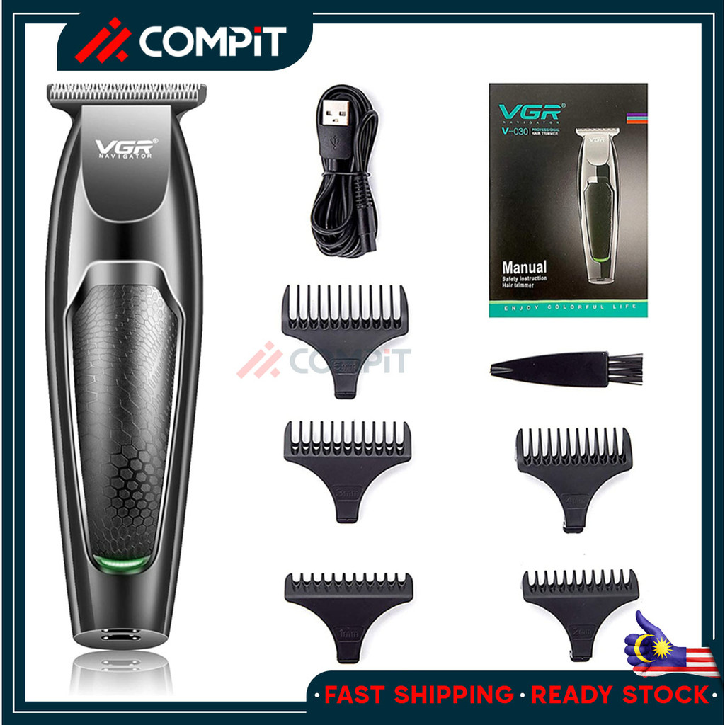 VGR V-030 Professional Hair Clipper Rechargeable USB Plug Hair Cutting ...