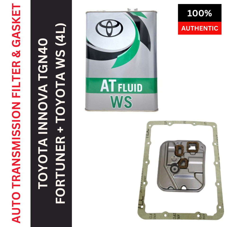 TOYOTA INNOVA TGN40 FORTUNER (No CVT) AUTO FILTER SET + TOYOTA WS ATF ...