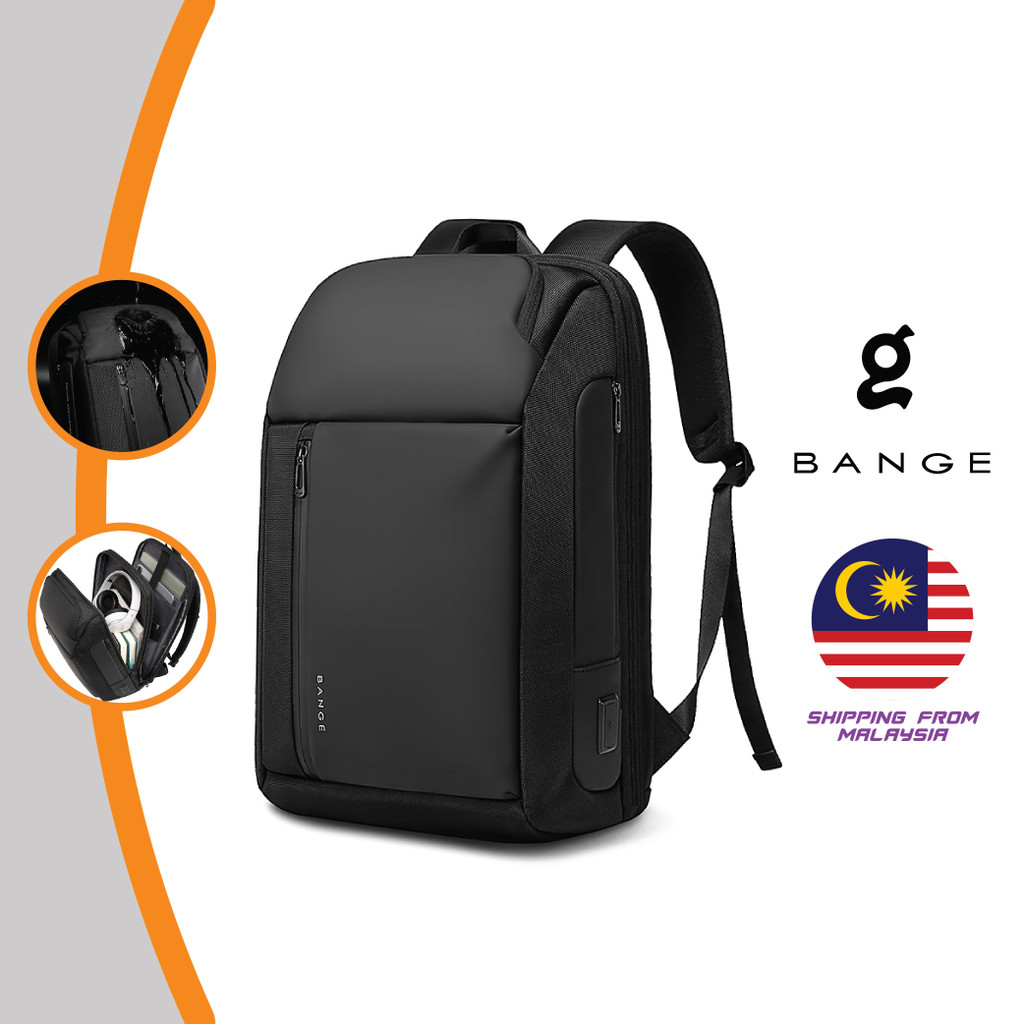 Bange Grizz Laptop Backpack USB Water Resistant Professional Business ...