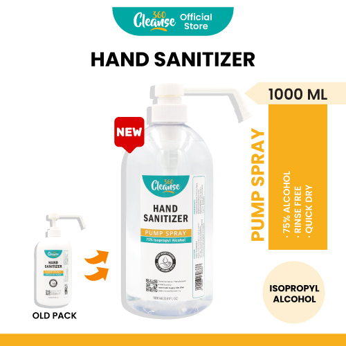 Cleanse360 Pump Spray Hand Sanitizer 75% IPA Alcohol [Liquid / Spray ...