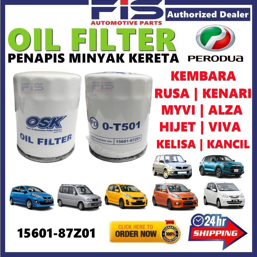 FIS Oil Filter Perodua Kembara Kelisa Kenari Kancil Alza Myvi Rusa Viva ...