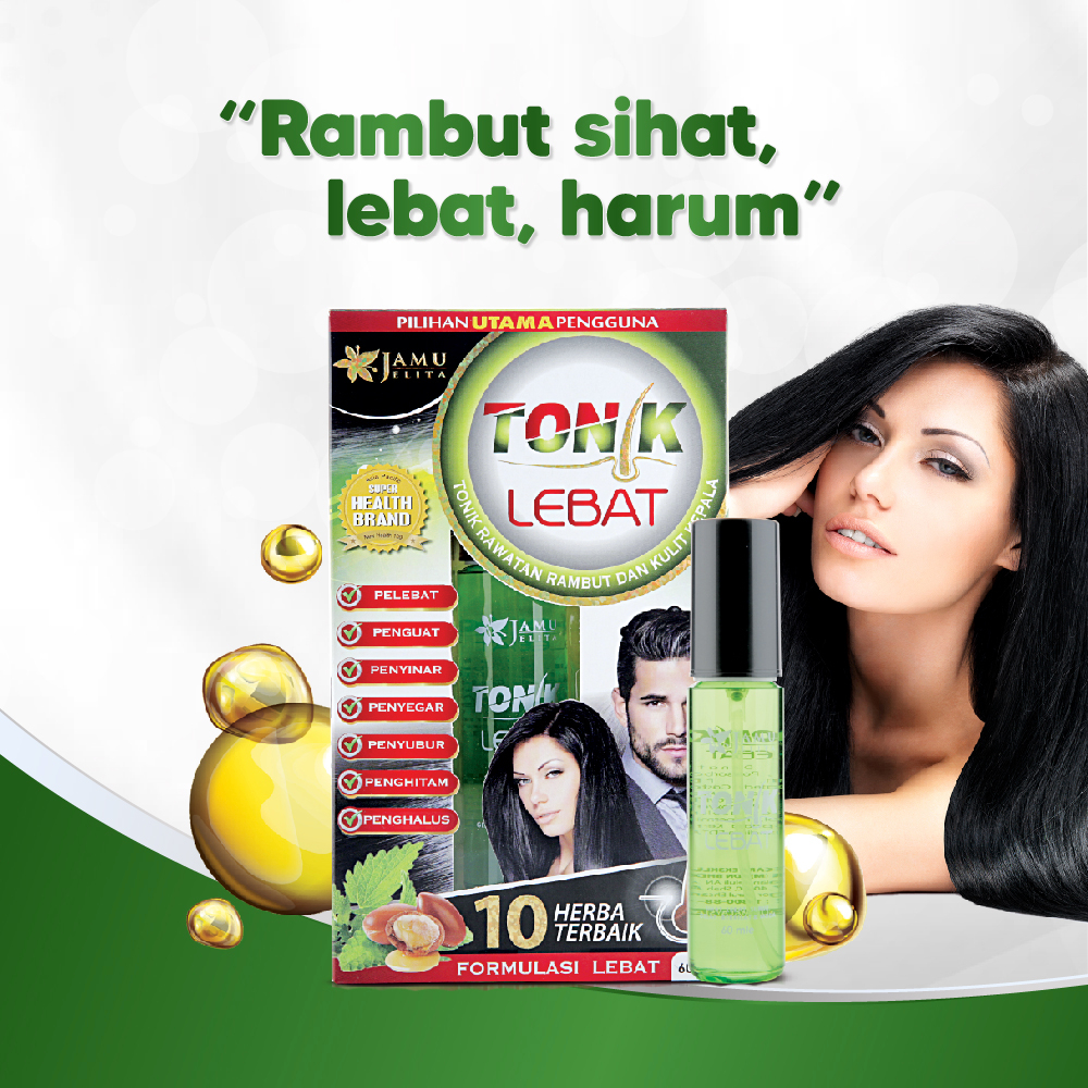 JAMU JELITA Tonik Lebat Rambut sihat, lebat dan harum | Shopee Malaysia