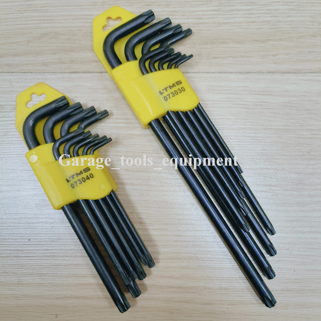 LTMS Normal | Extra Long 9Pcs Torx Key Set (Star Key) | Shopee Malaysia
