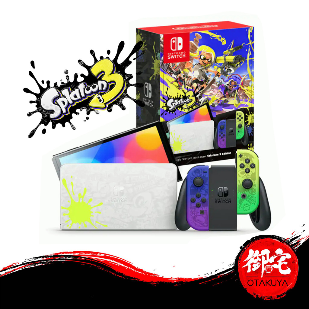 【5.5 SALE】Nintendo Switch OLED Model Splatoon 3 Limited Edition Console ...