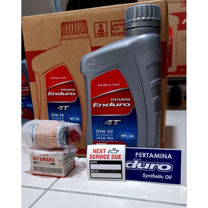 PERTAMINA ENDURO 20W-50 + OIL FILTER LC 135 Y15 Y16 FZ150 | Shopee Malaysia
