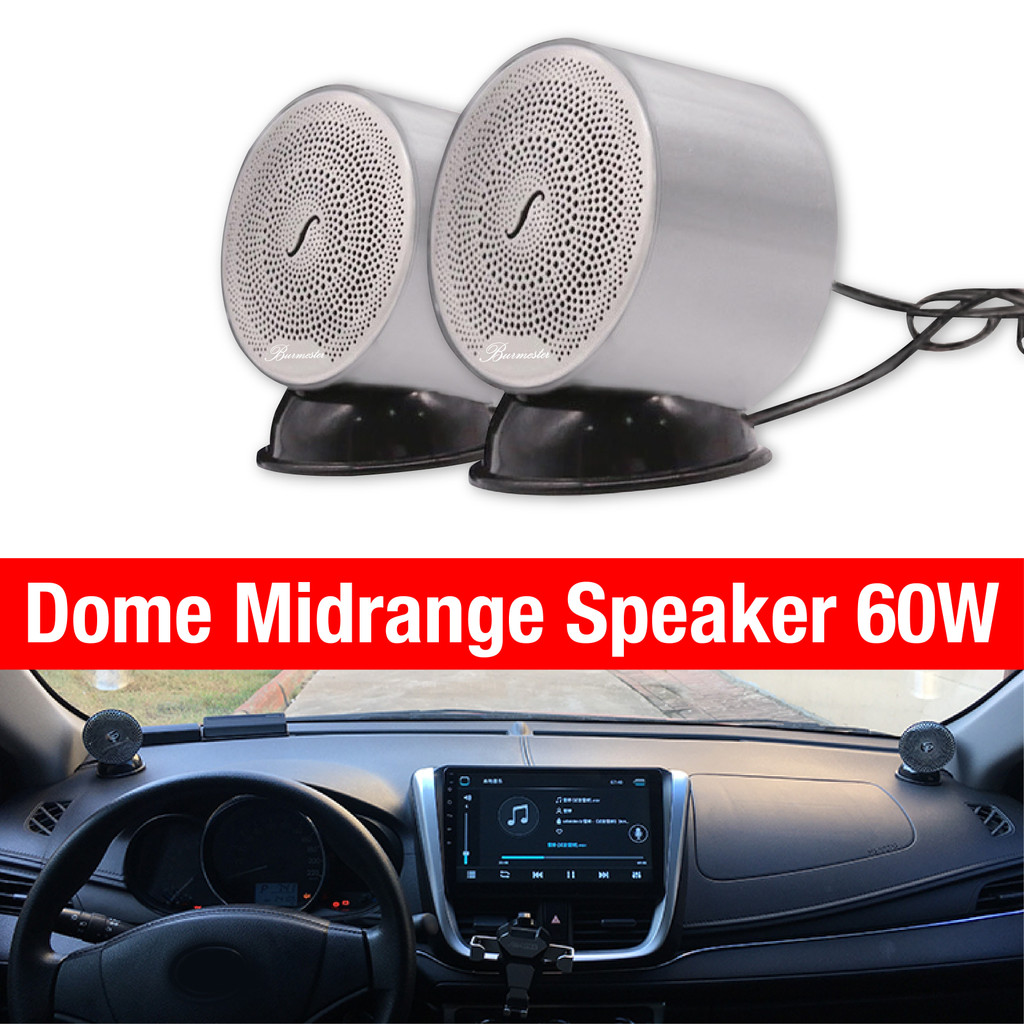 2PCS [BM-6D] 2inch Car Dome Midrange Speaker 60W Double Side Bass+Mid ...
