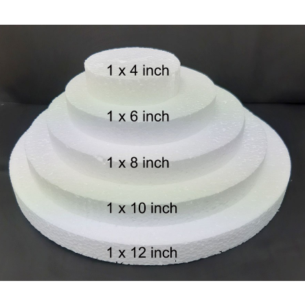 Polyfoam round model // 25mm Thickness // Cake Dummy // Party DIY Cake ...