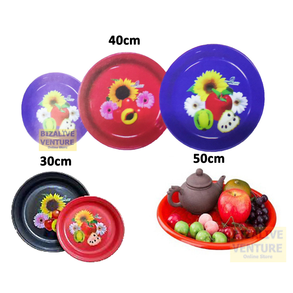 Apple lady Plastic Round Tray | Food Tray Serving | Round Plastic Tray ...