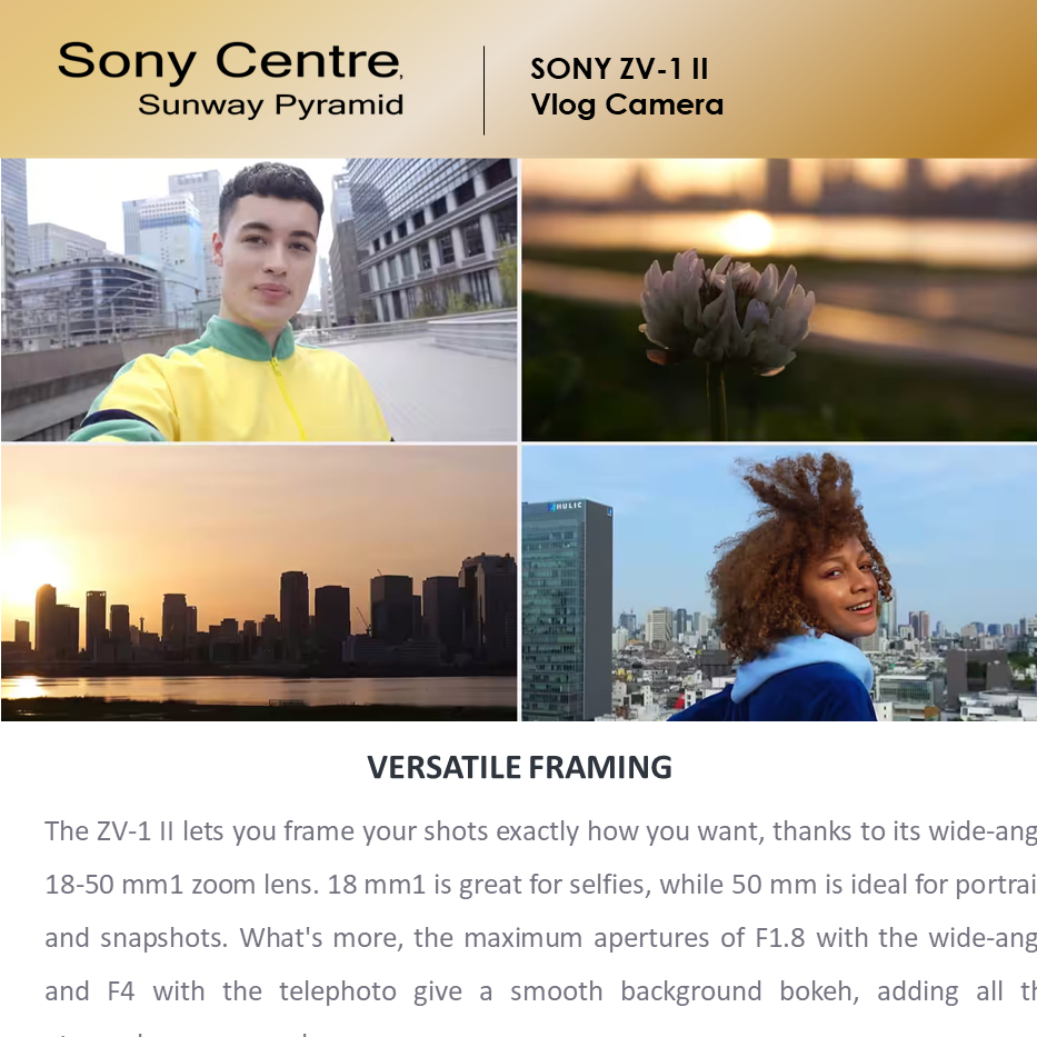 Sony ZV-1 II Vlog camera for Content Creators and Vloggers | SONY ZV1M2 | SONY ZV-1M2 | Shopee ...