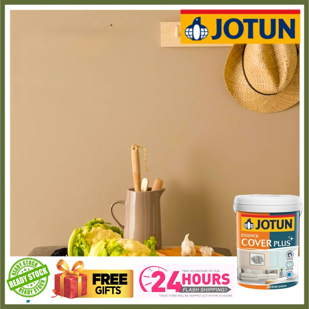 JOTUN 5L 1970 OSMANTHUS ESSENCE COVER PLUS SHEEN & MATT/INTERIOR WALL PAINT /CAT BOLEH CUCI ...