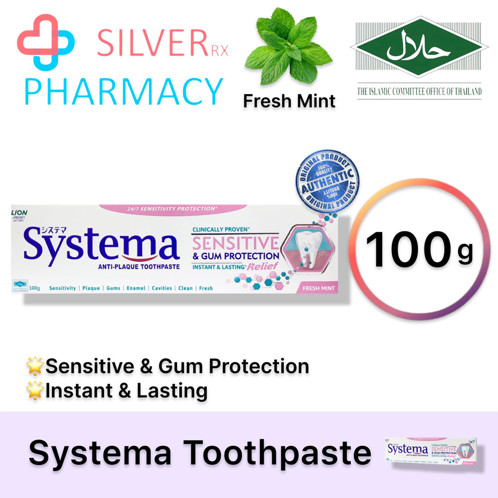 Systema Sensitive & Gum Protection Fresh Mint Toothpaste 100g | Shopee ...