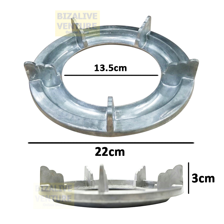 Alloy Gas Stove Stand | Aluminium Round Gas Stove Stand | Tungku Dapur ...