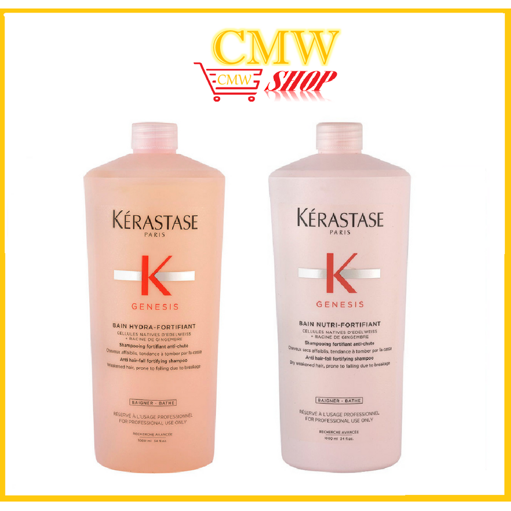 Kerastase Genesis Bain Hydra-Fortifiant / Bain Nutri-Fortifant Shampoo ...