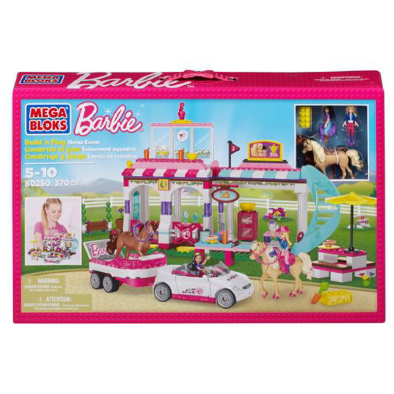 MEGA BLOKS - Barbie - Horse Event (80250) | Shopee Malaysia