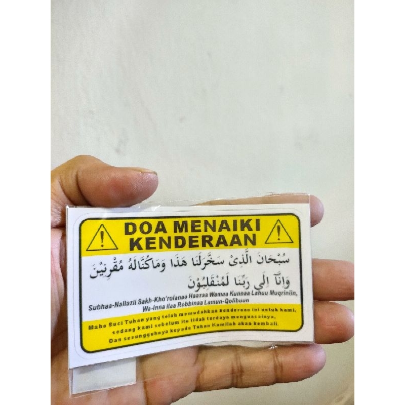 STIKER DOA NAIK KENDERAAN | Shopee Malaysia