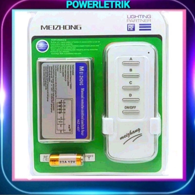 READY STOCK 3 WAY/4 WAY DIGITAL REMOTE CONTROL LIGHT SWITCH SPLITTER ...