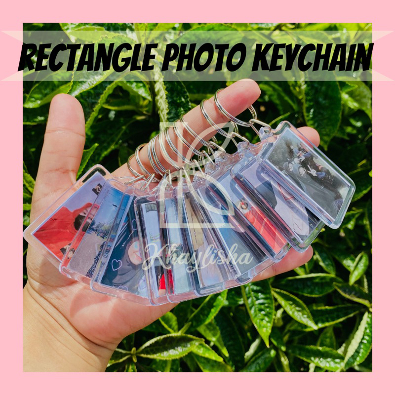 [1PCS] CUSTOM RECTANGLE PHOTO KEYCHAIN | Shopee Malaysia