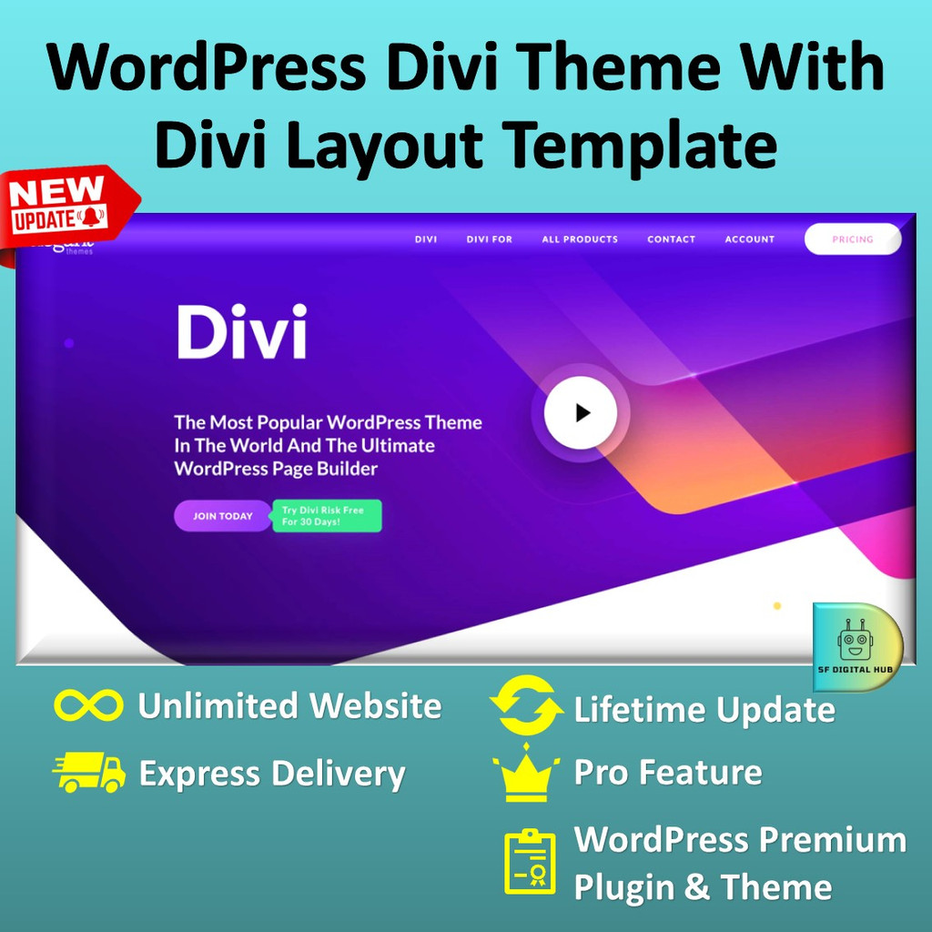 Divi Theme Included Layout Template - Best WordPress Theme [Unlimited ...