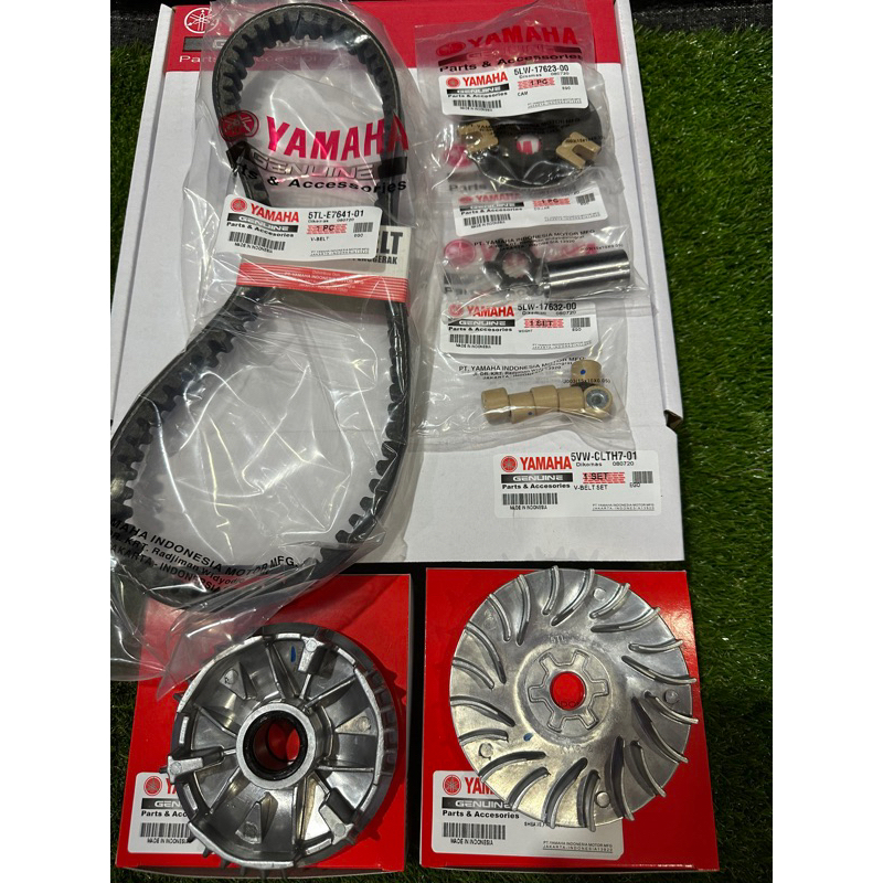 YAMAHA EGO S NOUVO S EGOS FI AVANTIZ SOLARIZ EGO LC FI NVX NMAX FRONT REAR PULLEY SET V BELT SET ...