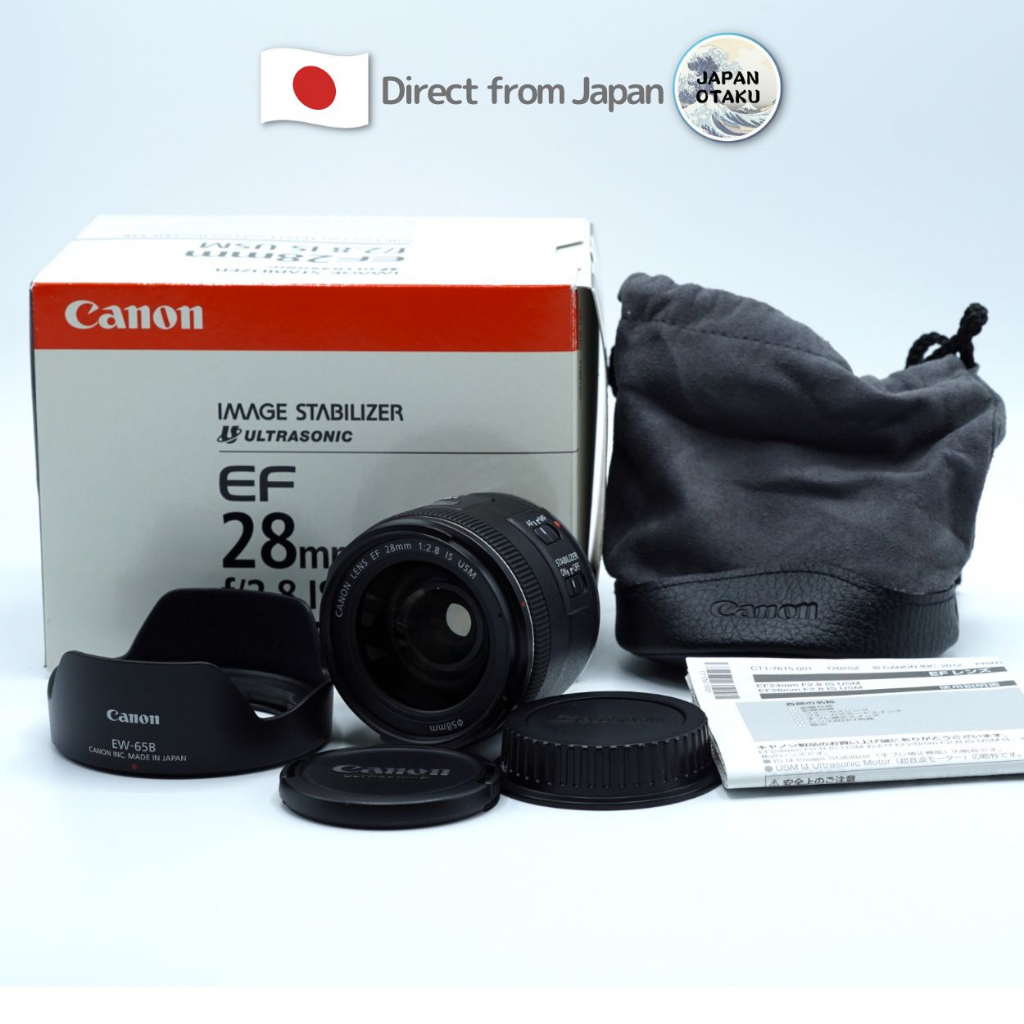 [Used in Japan] Canon EF28mm f/2.8 IS USM AF / MF camera lens Released ...