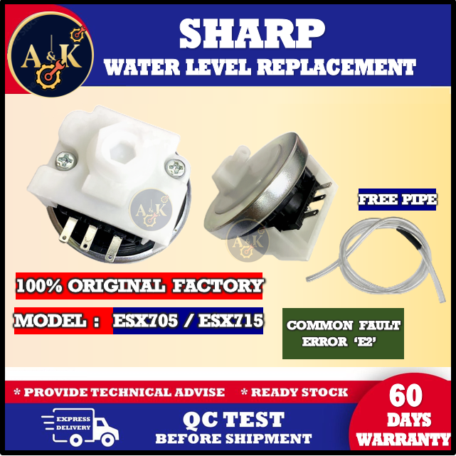 ESX705 / ESX715 SHARP WASHING MACHINE WATER LEVEL SENSOR ( SENSOR LEVEL ...