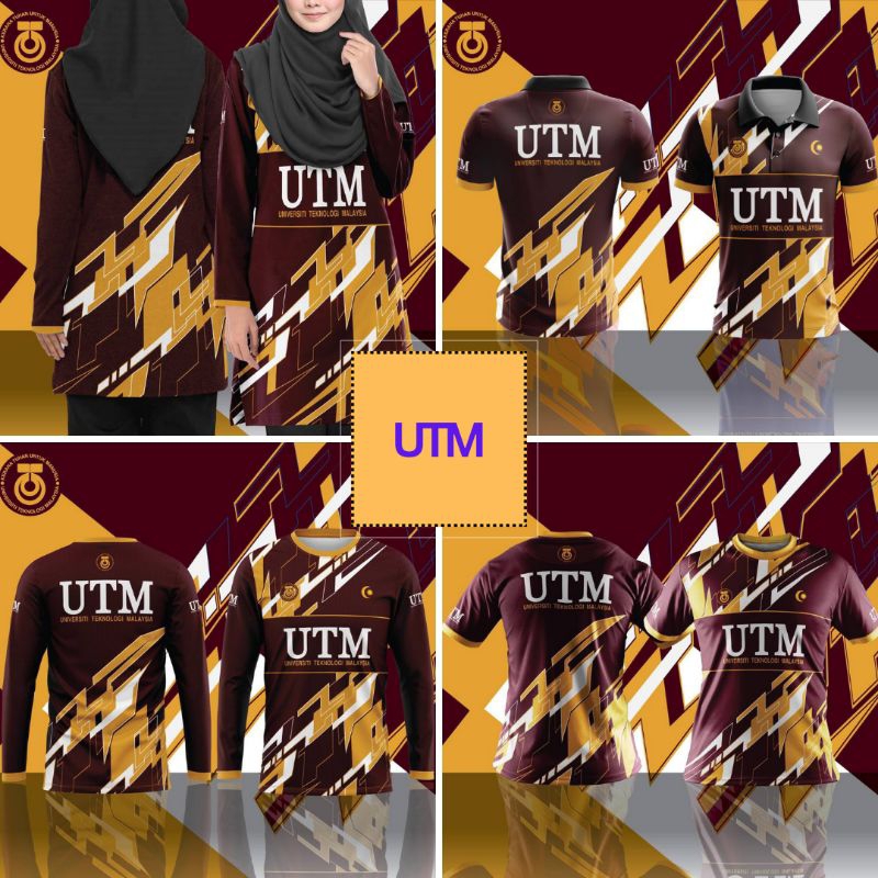 BAJU UTM sesuai untuk student UTM alumni UTM staf UTM muslimah UTM tshirt UTM jersi UTM collar ...
