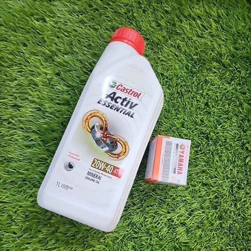 Castrol Activ Essential 20w40 Mineral 4T 1liter Engine Oil 4T | Shopee ...