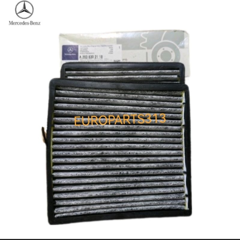 MERCEDES C209 CLK240 CARBON CABIN AIRCOND FILTER 2038302118 2038300418 ...