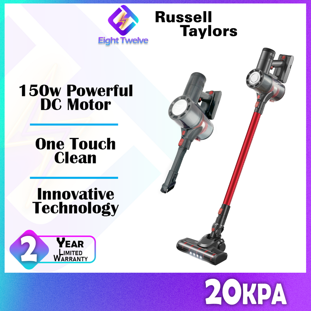 20KPa RUSSELL TAYLOR Cordless Vacuum Cleaner | V7X | Shopee Malaysia
