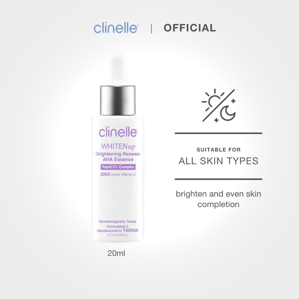 Clinelle WhitenUp Brightening AHA Renewal Essence 20ml - Moisture ...