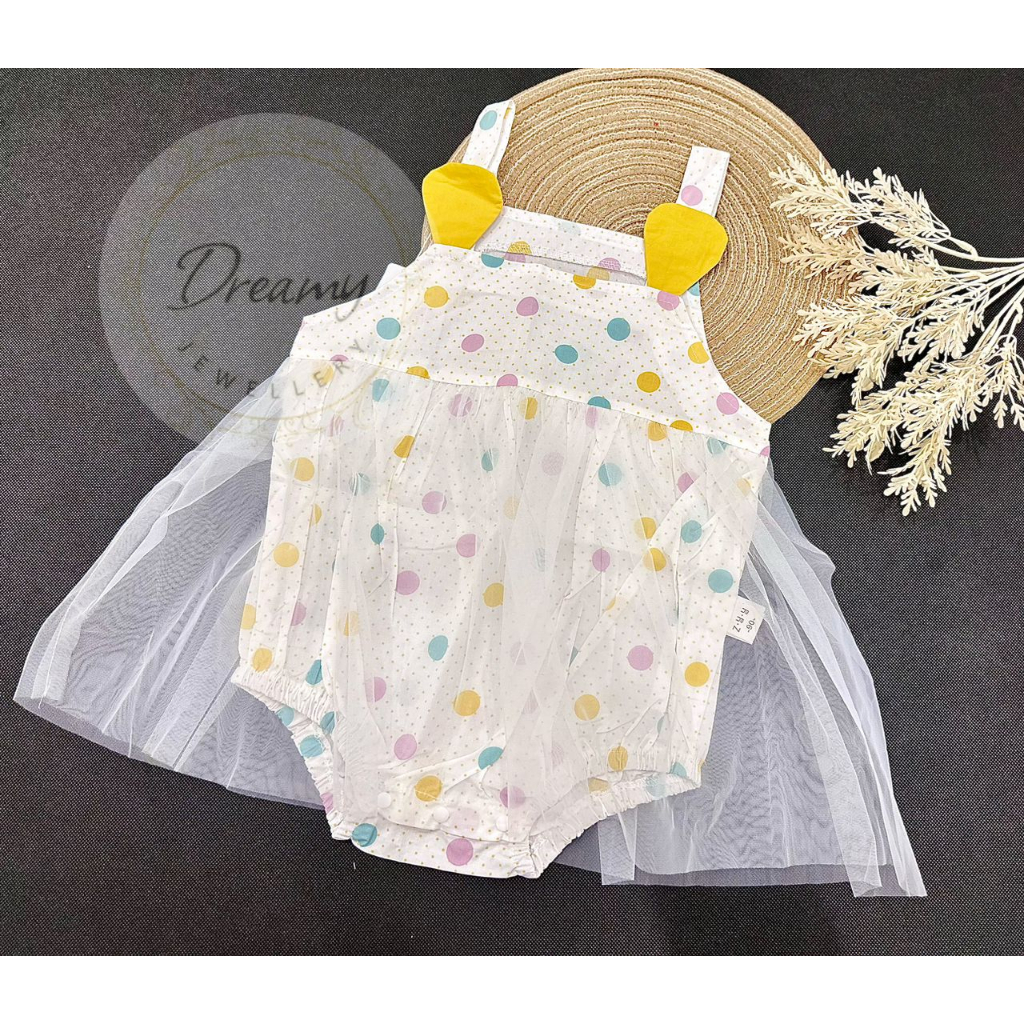 Korean Style Limited Design Sleeveless Rompers Dress Babysuits Dress ...