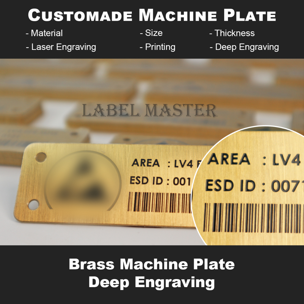 Laser Engrave / Craving / Custom Name Plate / Metal Name Plate / Brass ...