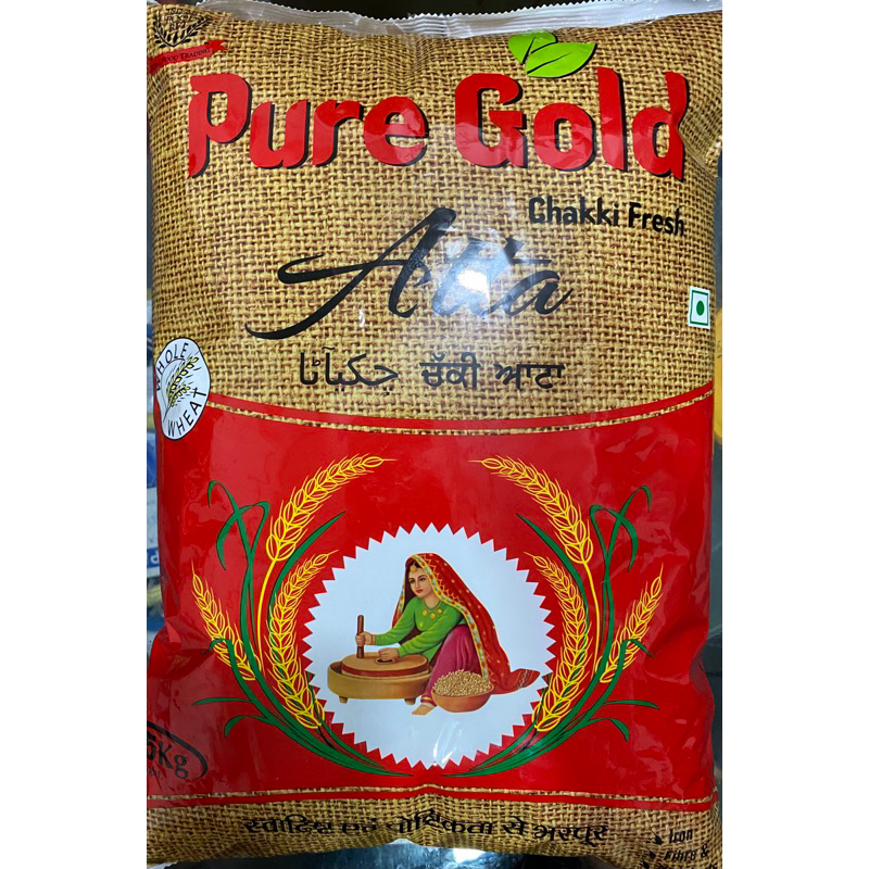 Fresh Chakki Atta (5kg) - 100% Whole Wheat Chakki Flour | Shopee Malaysia