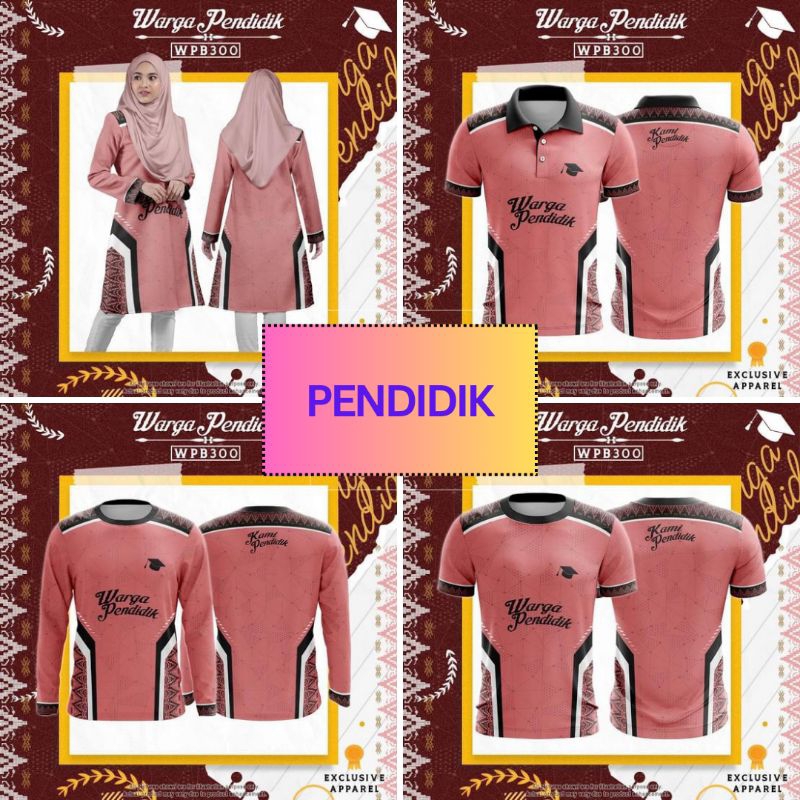 BAJU WARGA PENDIDIK MALAYSIA WPB300 baju pendidik jersi pendidik tshirt ...