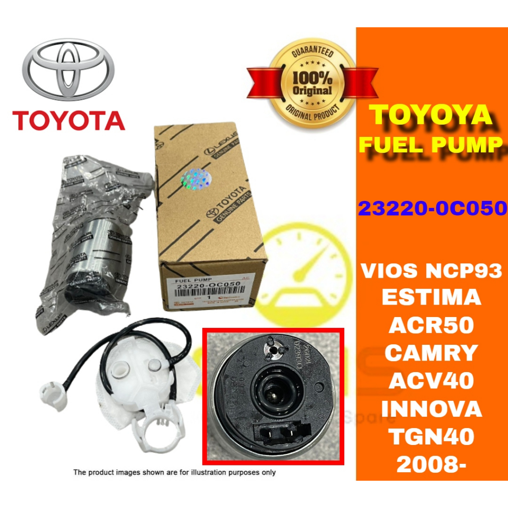 100% ORI TOYOTA FUEL PUMP TOYOTA VIOS NCP93 CAMRY ACV40 ESTIMA ACR50 ...