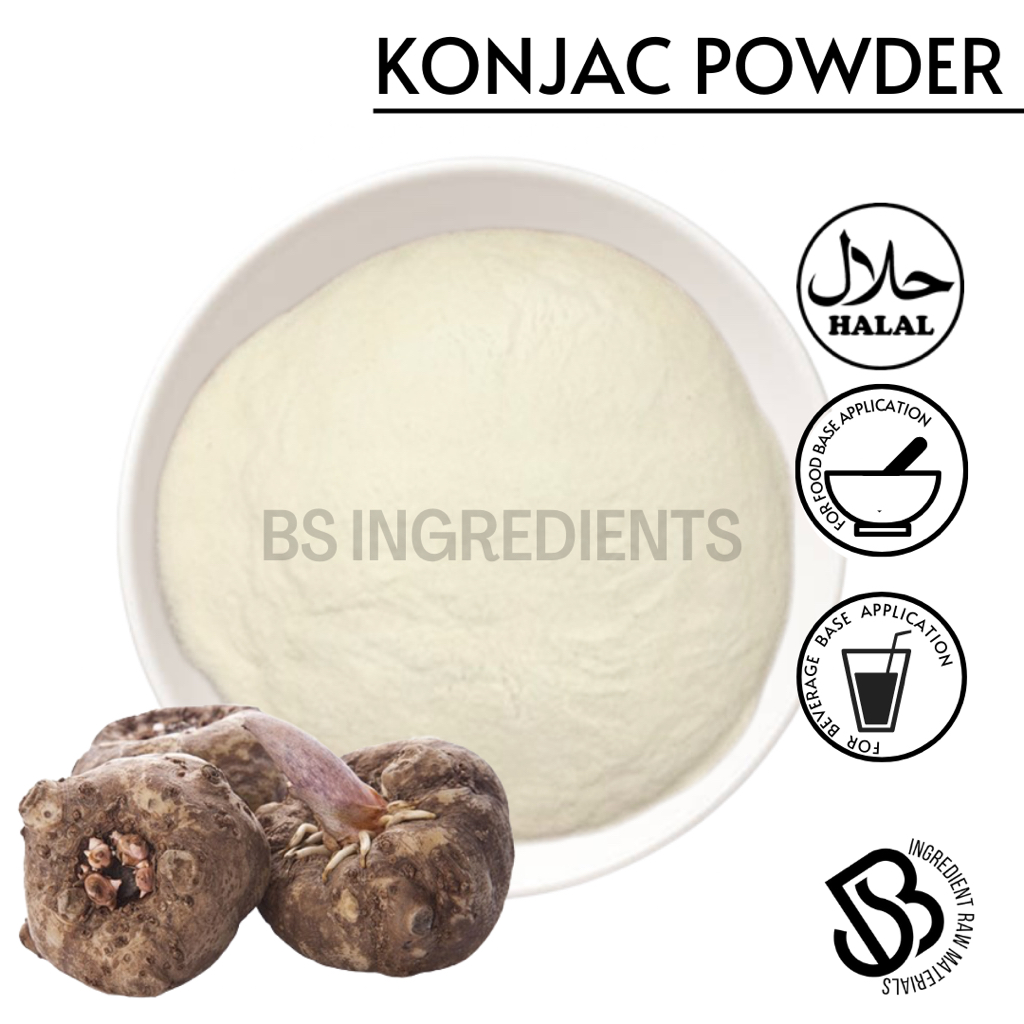 Pure Konjac Powder/Serbuk Konjac tulen/Konnyaku Glucomannan/Jelly ...
