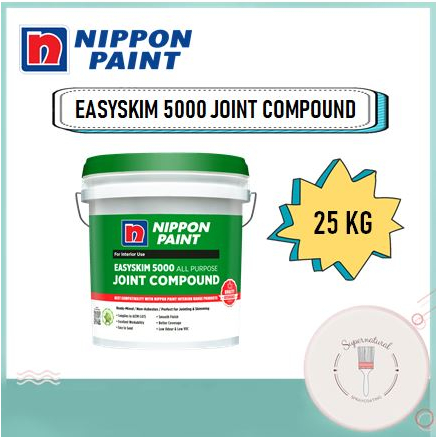 25KG Easyskim 5000 All Purpose Joint Compound | Nippon Paint | Shopee ...