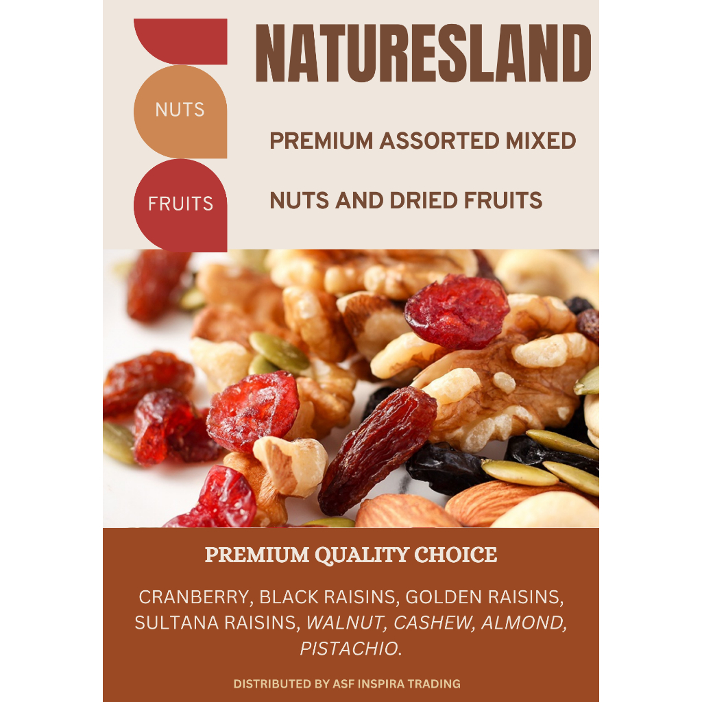 Daily Raw Nut Mix - 250g/500g/1000g/1kg -Ready Stock - Good Premium ...